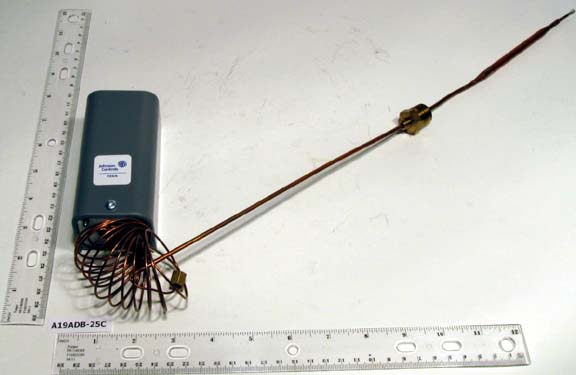 JOHNSON A19ADB-25C. SPST REMOTE BULB TEMPERATURE CONTROL 65/300F MANUA ...