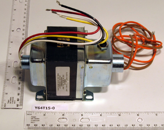 JOHNSON Y64T15-0. 92VA TRANSFORMER UL CLASS 2, 120/208/240V PRIMARY S ...