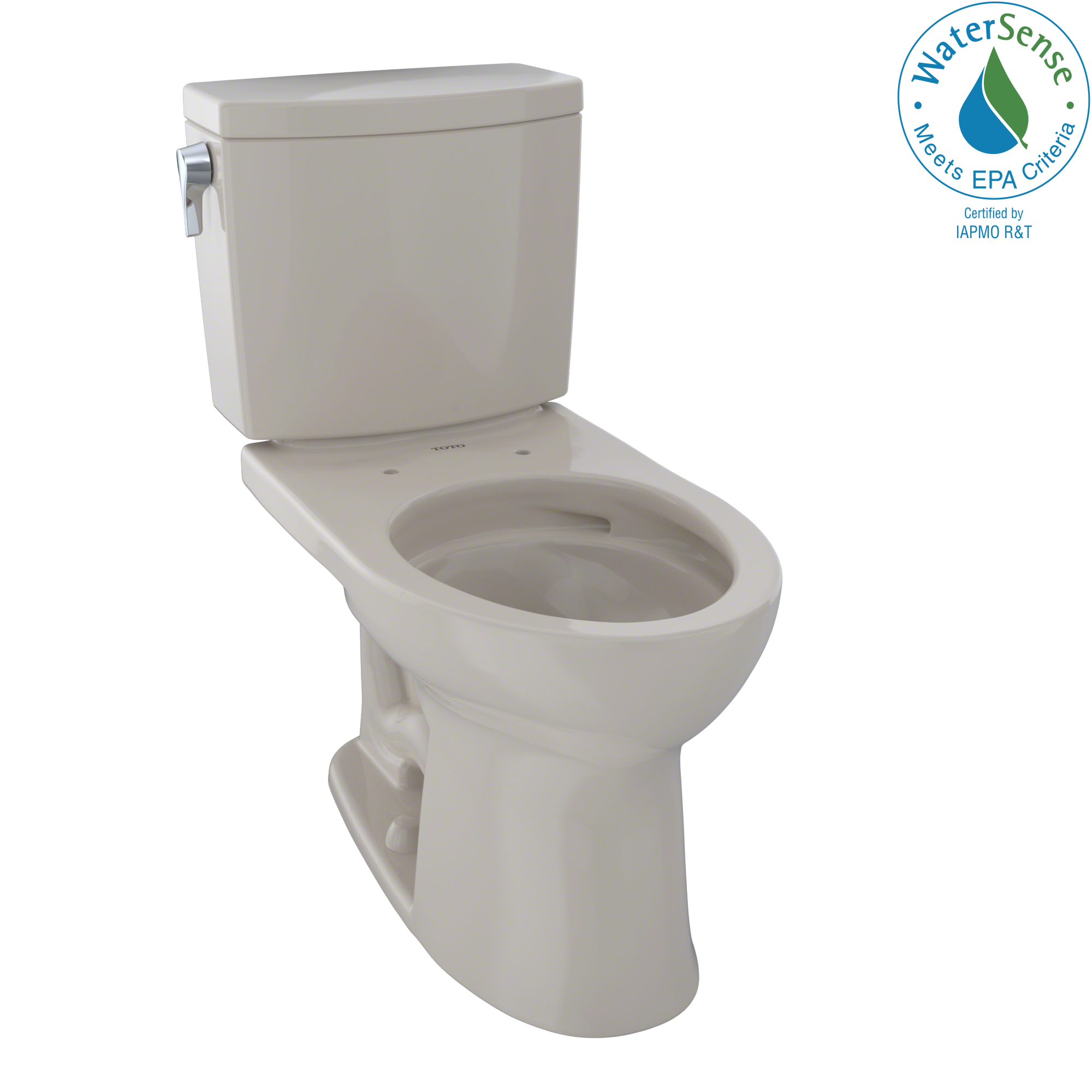 Toto Drake II 1G Two-Piece Elongated 1.0 GPF Universal Height Toilet ...