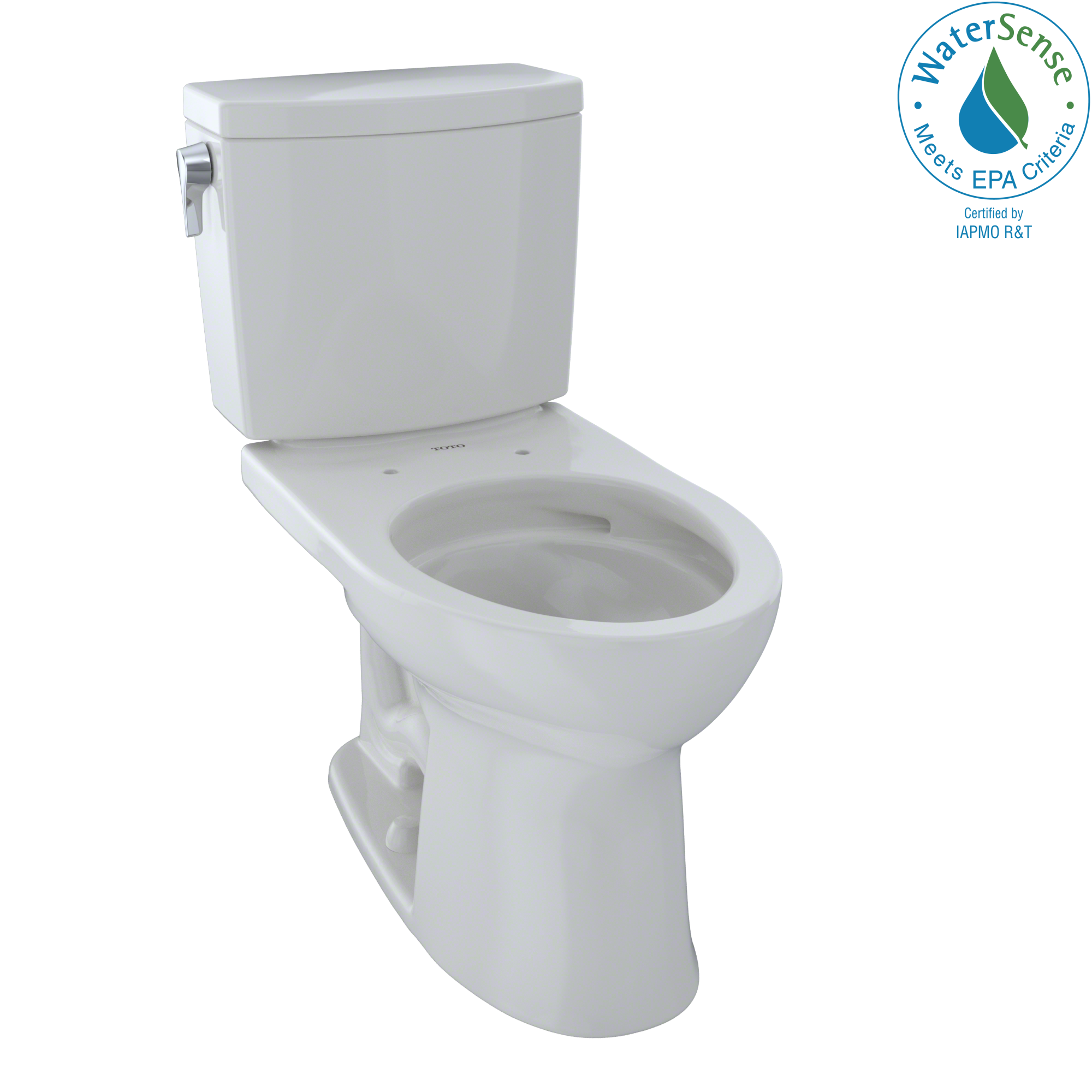 Toto Drake II 1G Two-Piece Elongated 1.0 GPF Universal Height Toilet ...